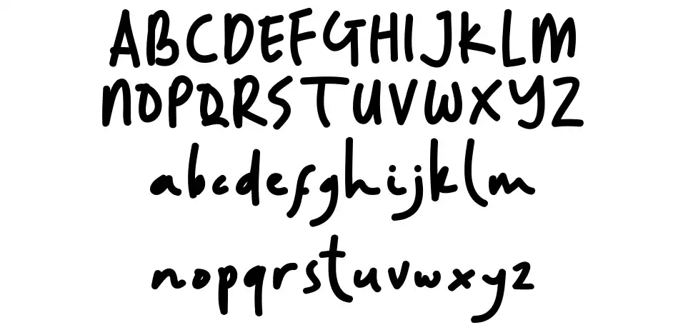 Random Handwritten font by Atjcloth Studio - FontRiver