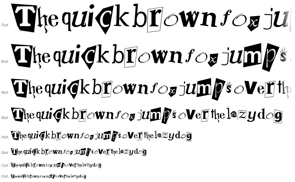 Ransom Note font by Divide by Zero | FontRiver