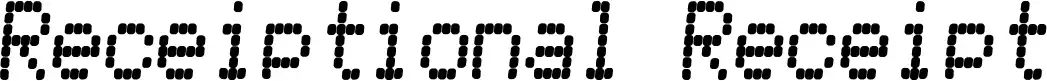 Free Receipt Fonts