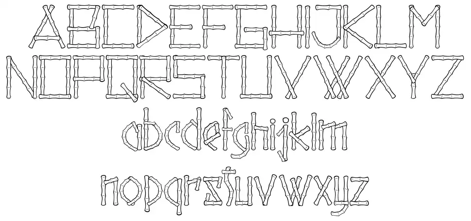 Reed Sticks font by dcoxy | Greg Medina | FontRiver