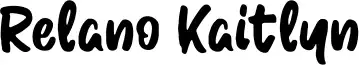 Relano Kaitlyn font by Creakokun Studio | FontRiver