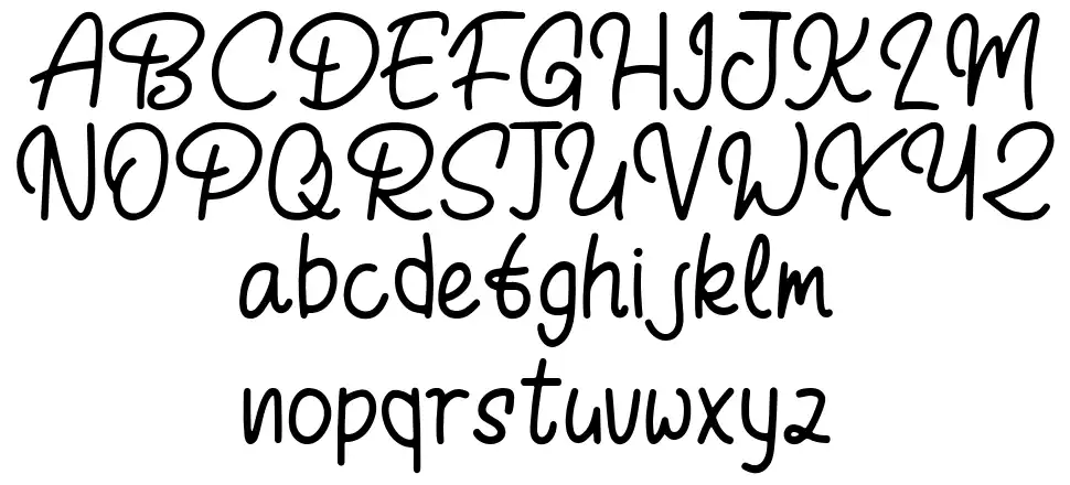 Relaxing font by Rangkai Aksara | FontRiver