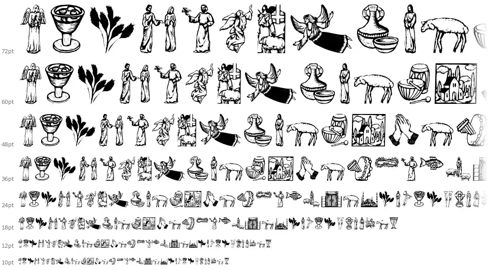 Religious Symbols font by Manfred Klein | FontRiver