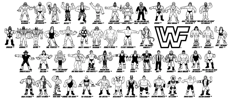 Retro Hasbro WWF Figures font by www.davidpustansky.com | FontRiver