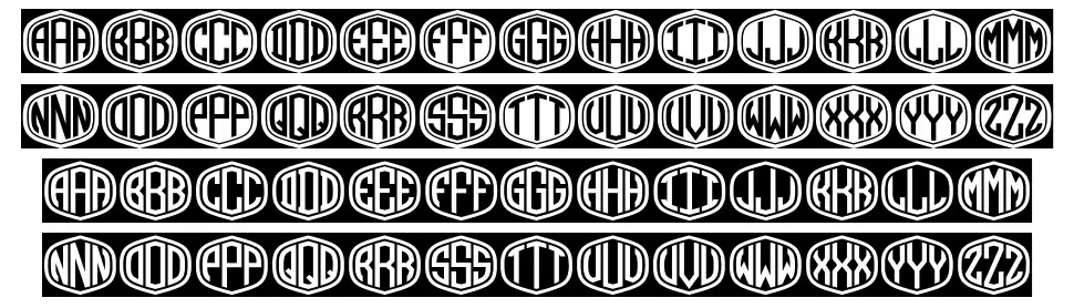 Ribbon Monogram font by Vladimir Nikolic | FontRiver