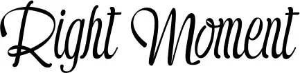 Right Moment font by Gie Studio | FontRiver