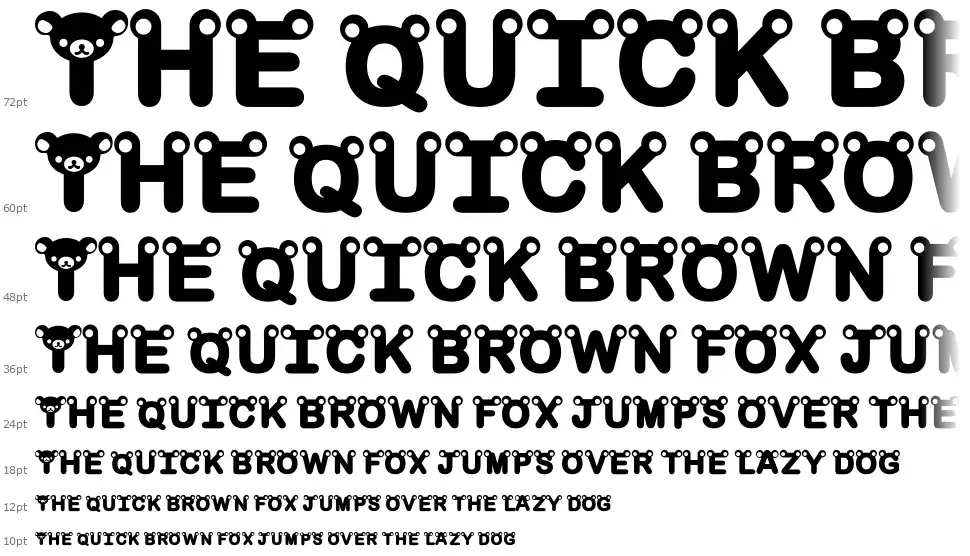 Rilakkuma font by Rafael SaldaÃ±a | FontRiver