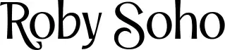 Roby Soho font by Alit Design | FontRiver