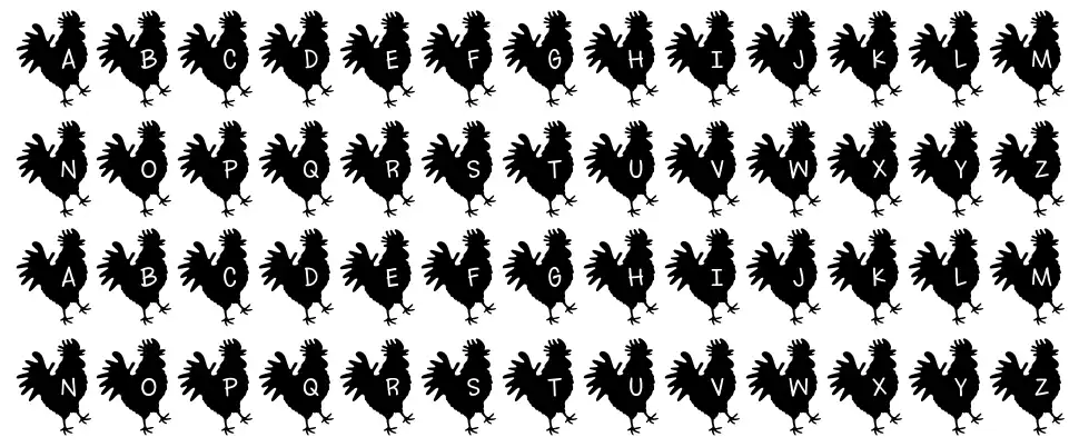 Rooster Letters font by Brittney Murphy Design | FontRiver
