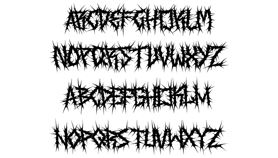 Rose Thorns font by PutraCetol Studio | FontRiver