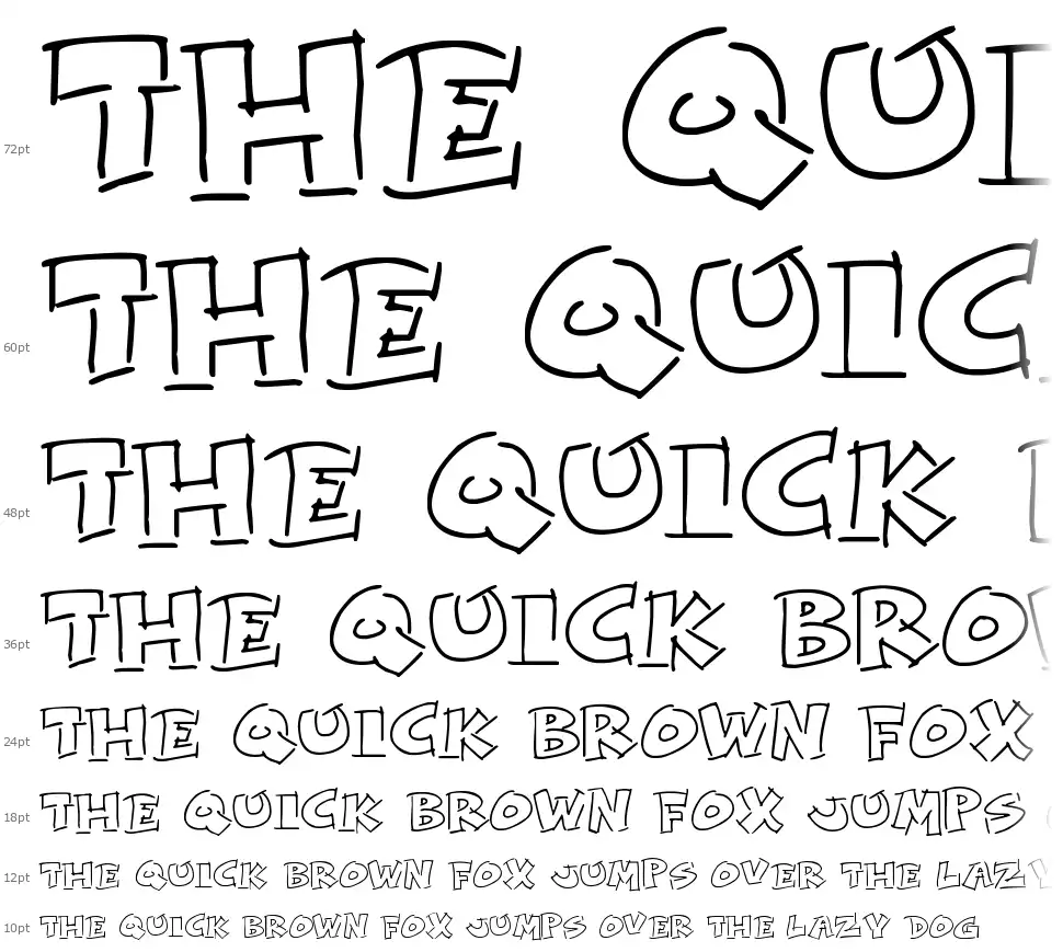 Rough Comic Outlines font by Darrell Flood | FontRiver