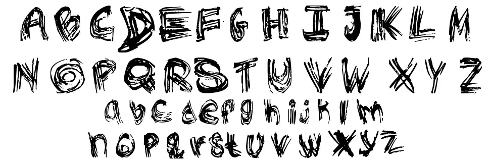 Rough Outline font by Allison Cho | FontRiver