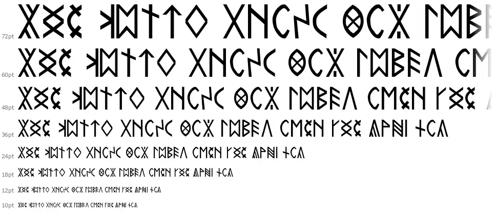 Rovas Kiterjesztett font by Dr. Gabor Hosszu | FontRiver