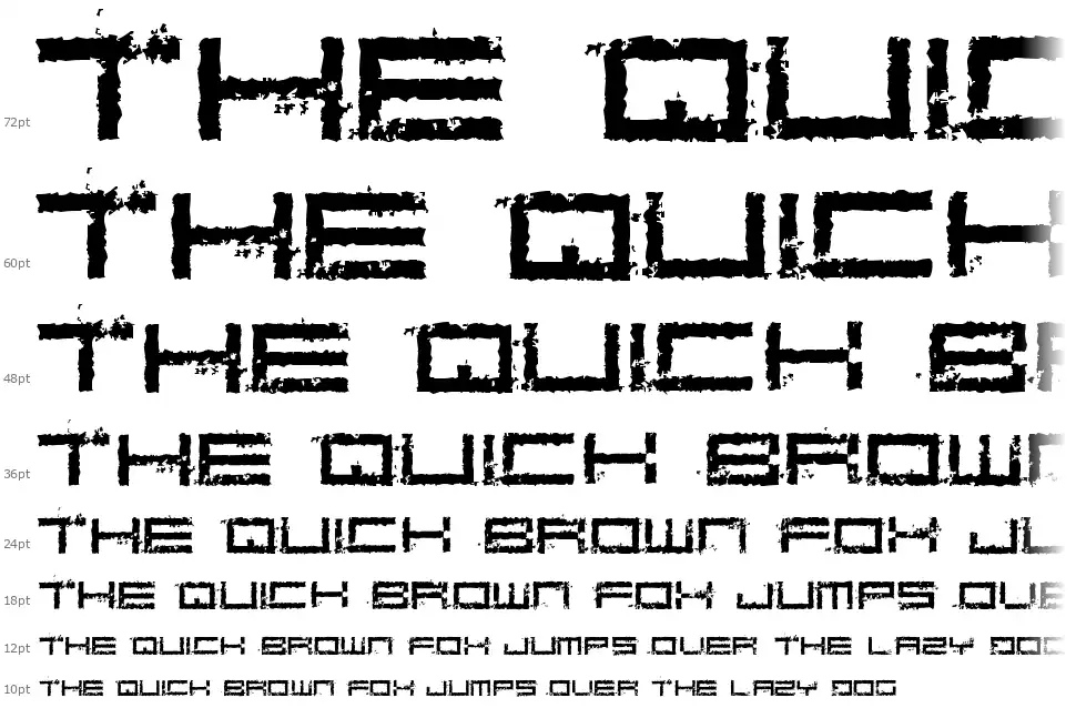 Rusting Robotica font by Darrell Flood | FontRiver