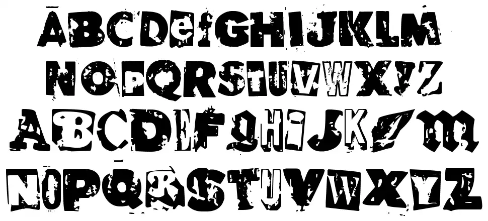 RvD Glued font by Rich.vom.Dorf. | FontRiver
