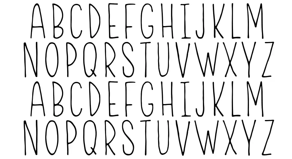 RWA Frontliner font by Rachel White | FontRiver