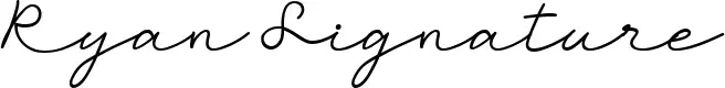 Ryan Signature font by Staircase Studio - FontRiver