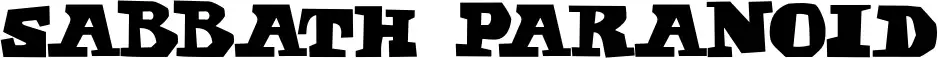 Free Black Sabbath Fonts