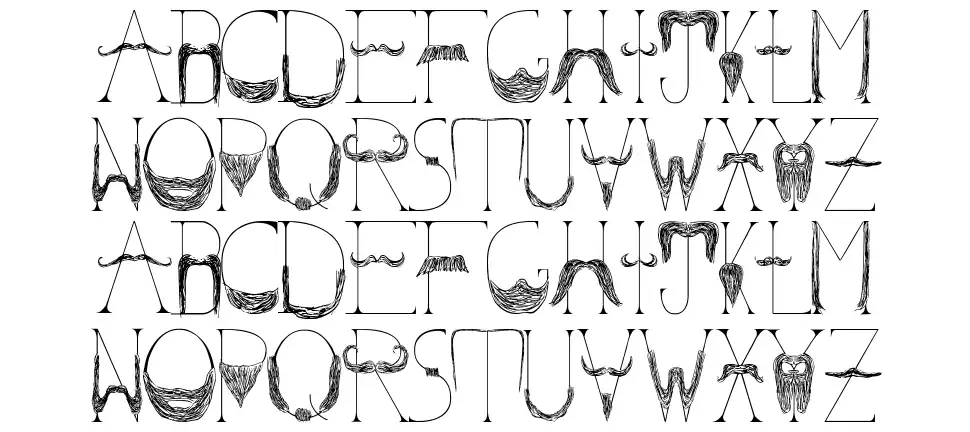 Sanchez Mustache font by Kris Sanchez | FontRiver