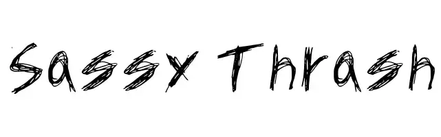 Sassy Thrash font by Billy Snyder | FontRiver