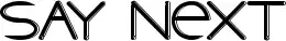 Say Next font by RaisProject | FontRiver