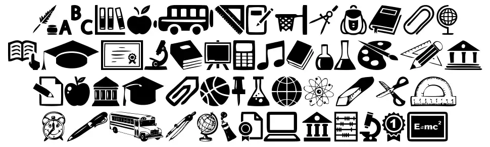 School font by Woodcutter | FontRiver