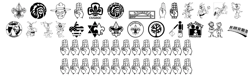 Fuente Scout 015 diseñada por