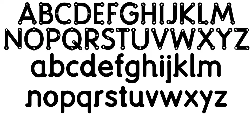 Screw Round font by CR appligraphe | FontRiver