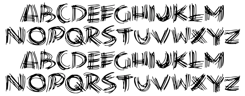 Scribble Lines font by Darrell Flood | FontRiver