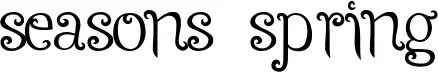 Seasons-Spring font by Cat Neligan | FontRiver