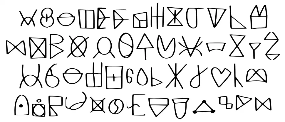 Secret Language font by Sock Knife | FontRiver