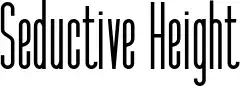 Seductive Height font by Wildan Type | FontRiver