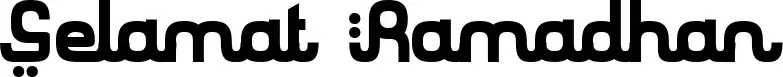 Selamat Ramadhan font by MJType | FontRiver