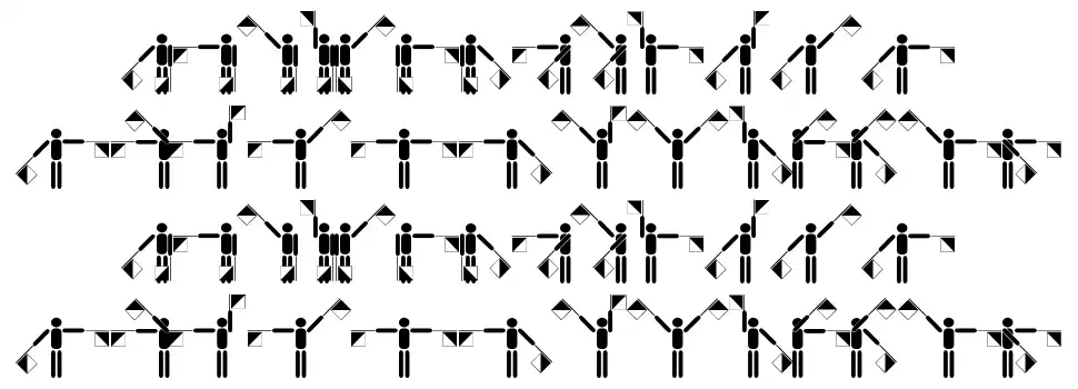 Semaphore Pramuka font by Imran Nasution | FontRiver