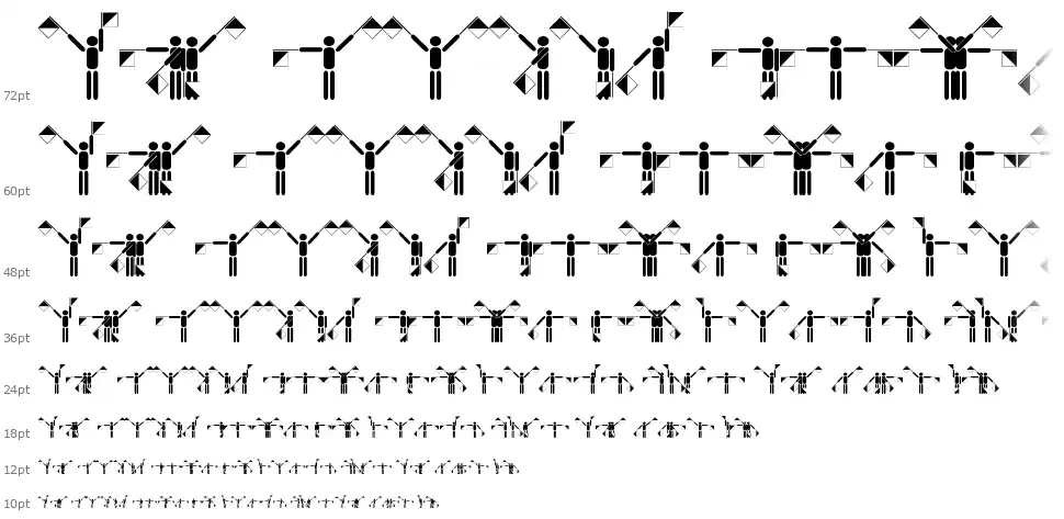 Semaphore Pramuka font by Imran Nasution | FontRiver