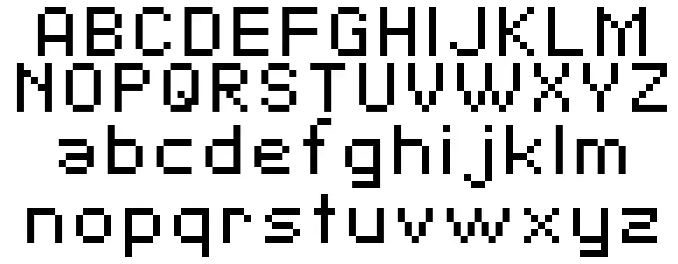 SF Pixelate font by ShyFonts | FontRiver