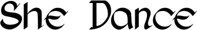 She Dance font by Typefactoryco | FontRiver