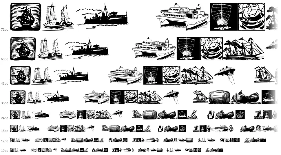 ShipsNBoats font by Manfred Klein | FontRiver