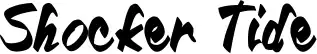 Shocker Tide Schriftart zum kostenlosen Download