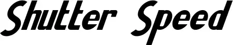Shutter Speed font by Typefactoryco | FontRiver