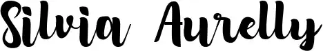 Silvia Aurelly font by halofandi | FontRiver