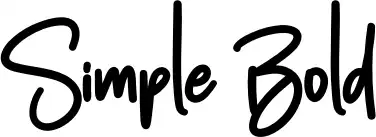 Simple Bold font by scratchones | FontRiver