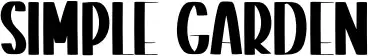 Simple Garden font by scratchones | FontRiver