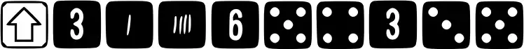 Simpledice font by Kusane Hexaku | FontRiver