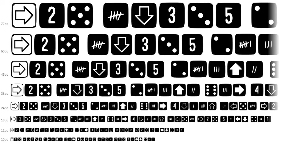 Simpledice font by Kusane Hexaku | FontRiver
