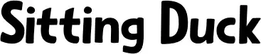 Sitting Duck font by D K | FontRiver