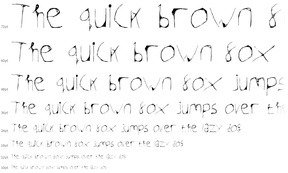 Skeleton Sketched font by Lauren Harrison | FontRiver