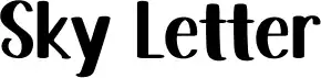 Sky Letter font by Inermedia STUDIO | FontRiver
