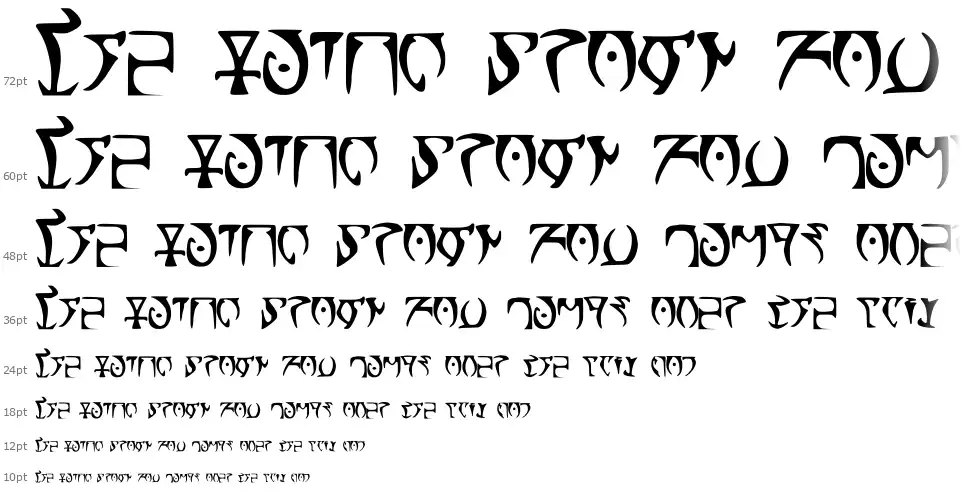 Skyrim Daedra font by Levi Webster | FontRiver