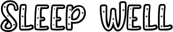 Sleep Well font by zainstudio | FontRiver